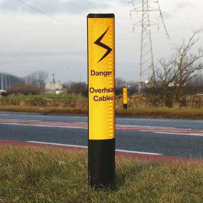 CABLE MARKER POSTS, OVERHEAD CABLE MARKER POSTS, OVERHEAD LINE MARKER POSTS, HIGHWAYS AGENCY